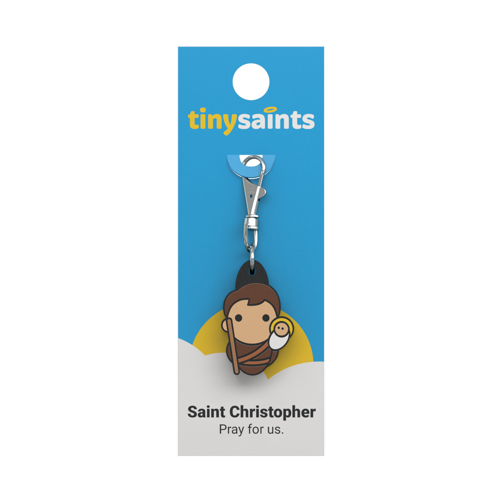 Tiny Saints - St. Christopher Zipper Pull – Reger's Church Supplies ...